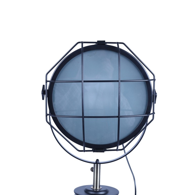 Buy Matte Black Tripod Floor Lamp with Matte Black Head and Mesh from ...