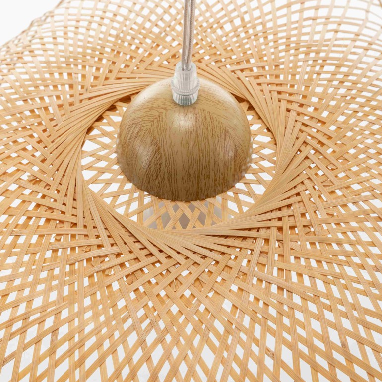 Organic Bamboo Pendant Light - Large: Illuminate Naturally