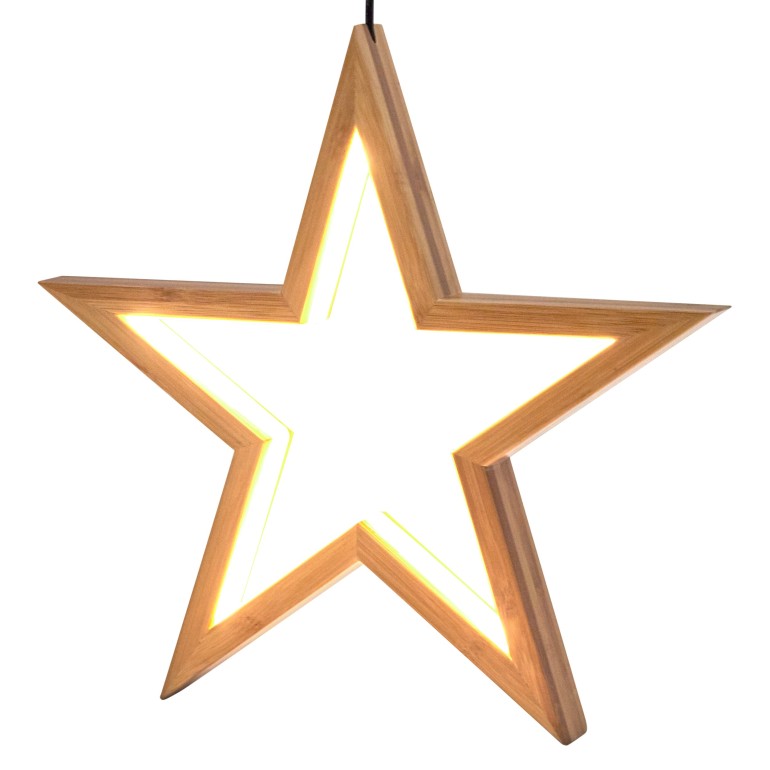Buy Natural Bamboo Star LED Ceiling Lamp - Small from Wholesale ...